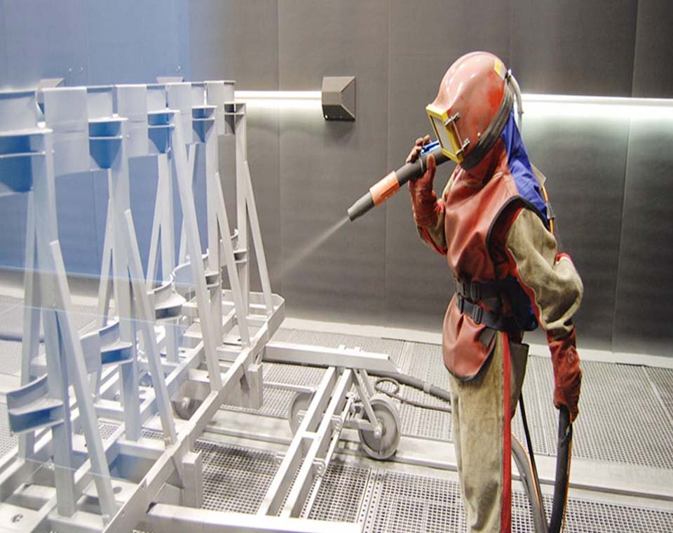 sand blasting room,shot blasting machine,spray booths
