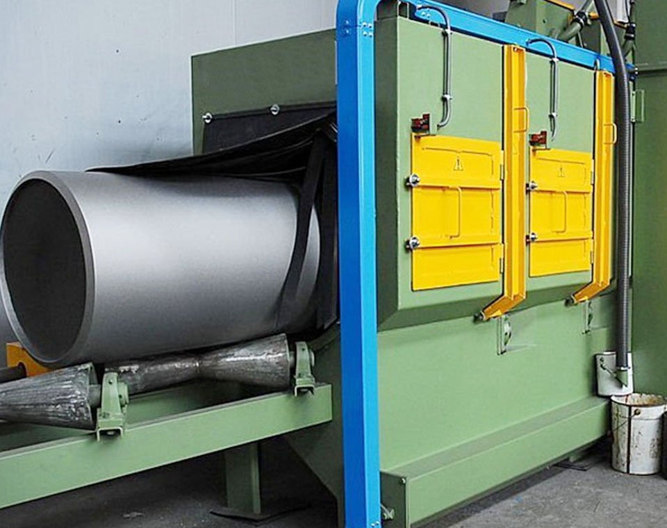 pipe and tube shot blast machine